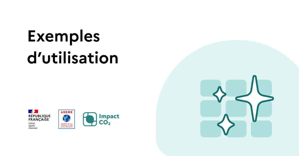 Exemples d'utilisation | Impact CO₂