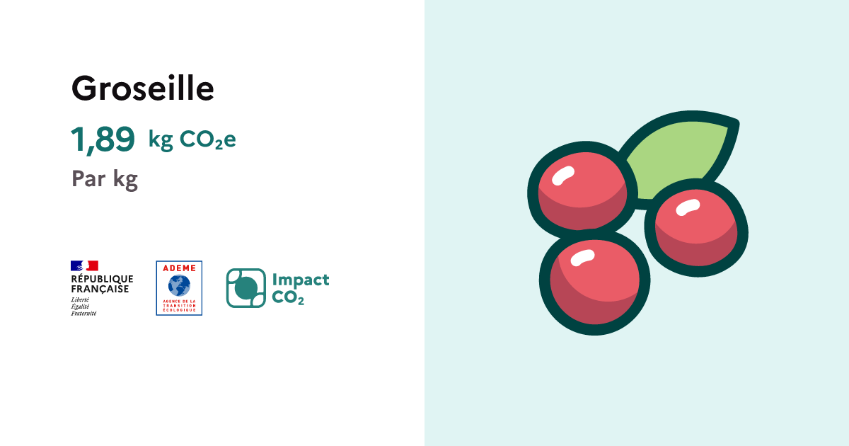 Groseille | Impact CO₂