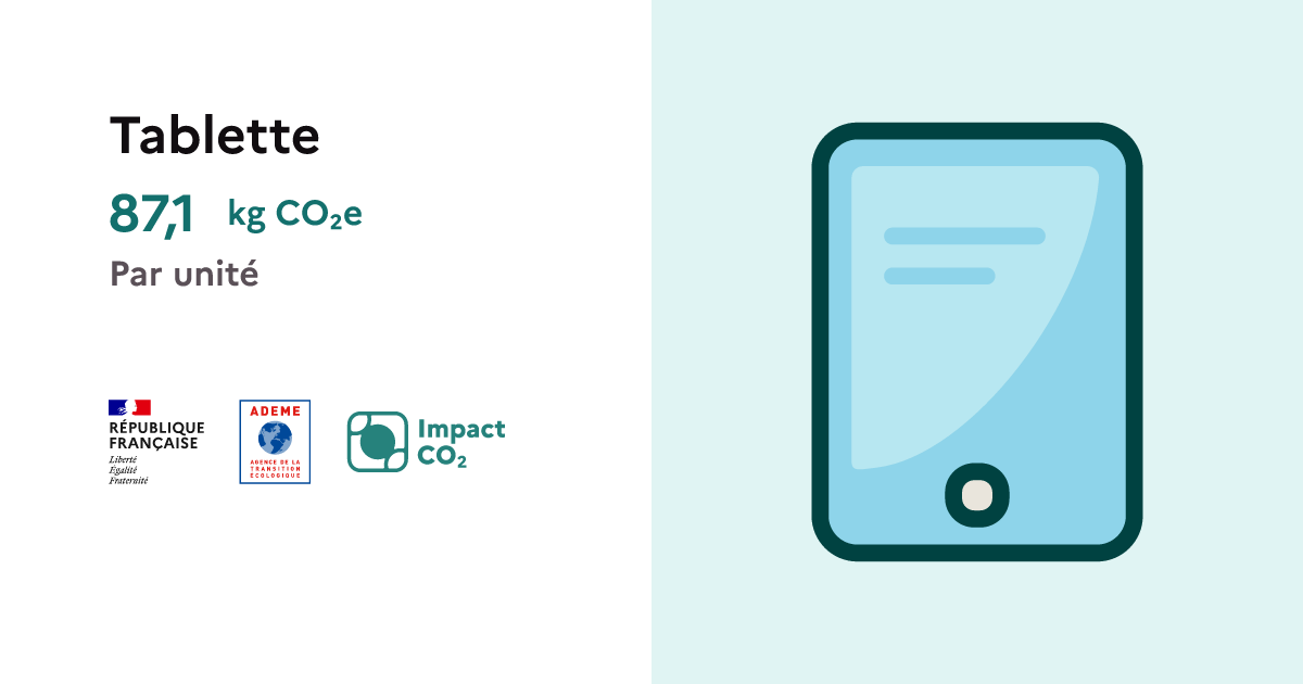 Tablette | Impact CO₂